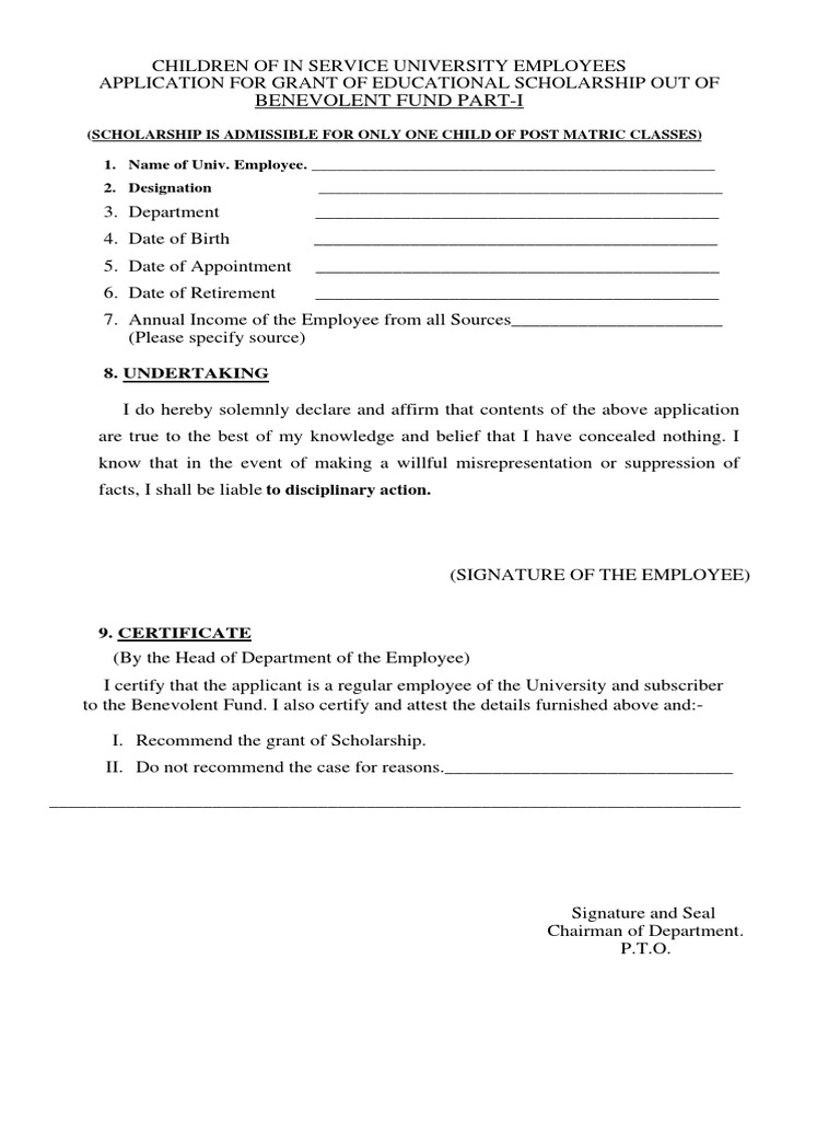 Benevolent Fund Application Form 2023 - Printable Forms Free Online