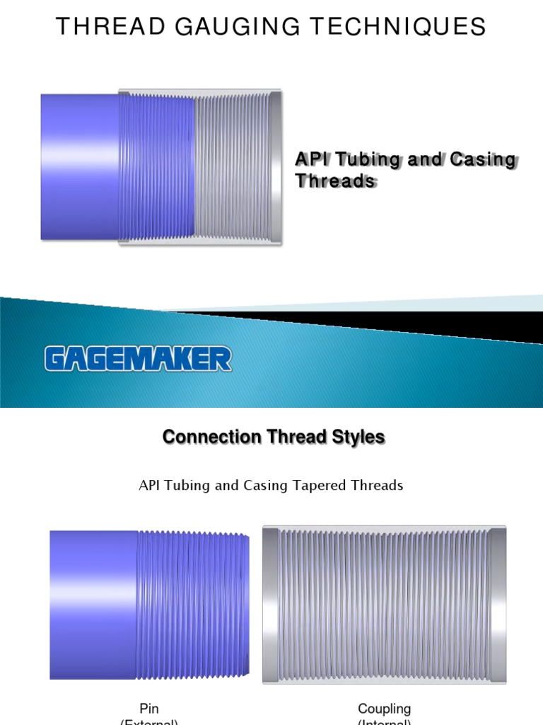 Tubing and Casing Thread Inspection 2014 | PDF | Pipe (Fluid Conveyance ...