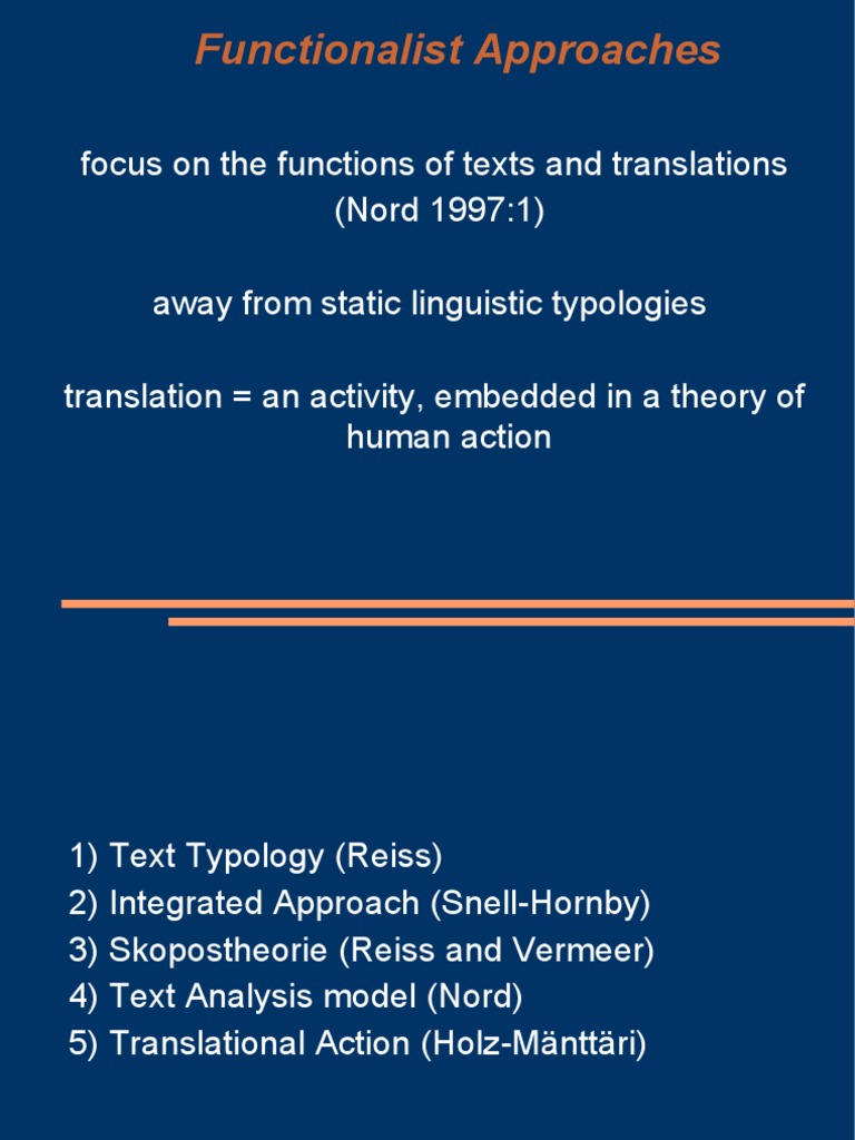 Reiss's Text Typology in Translation | PDF | Translations | Personality ...