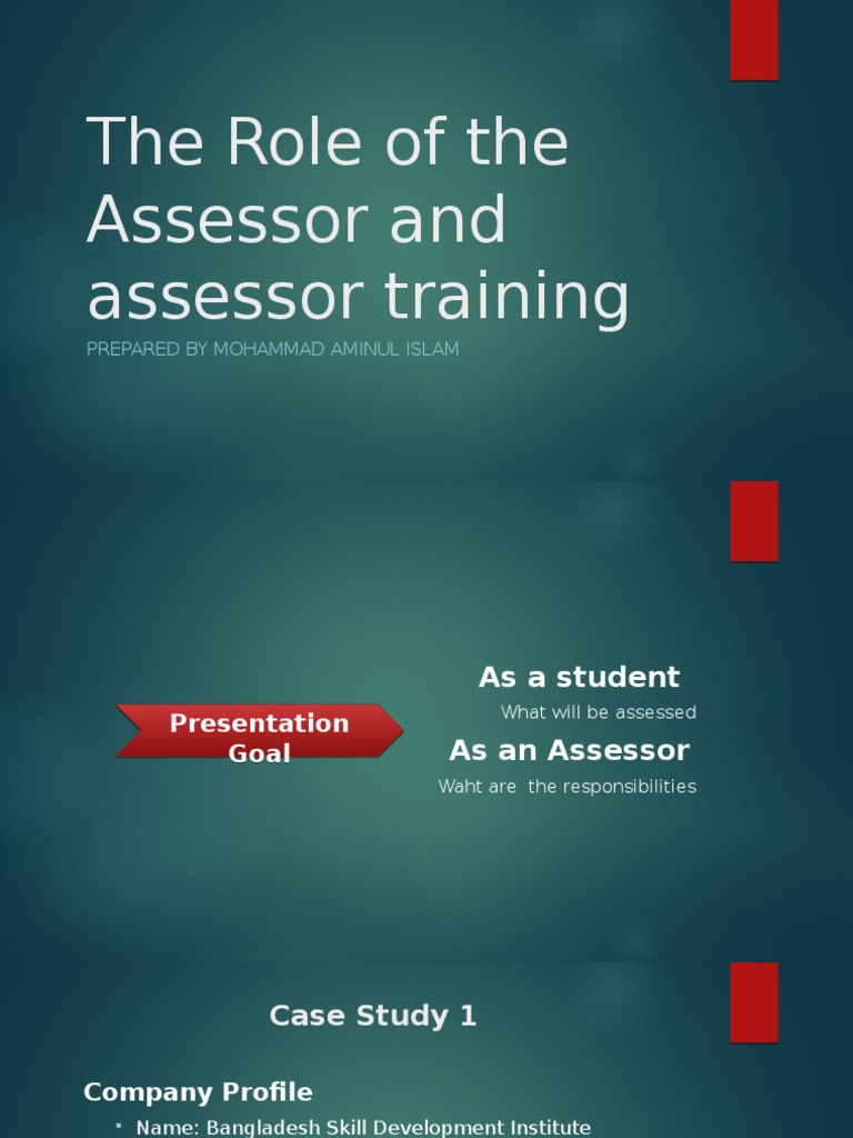 The Role of the Assessor and assessment center | Educational Assessment ...