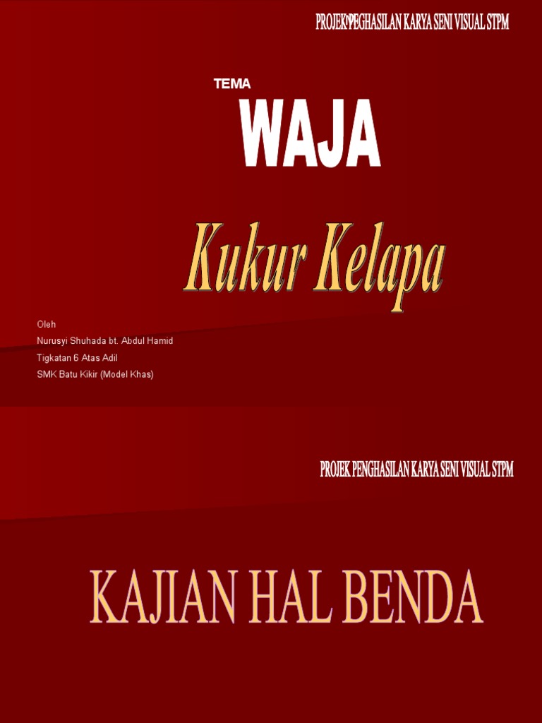 Presentation Folio Seni Visual STPM Nurusy | PDF