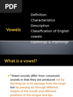 English Vowel Sounds Pronunciation Exercises Phonics | PDF