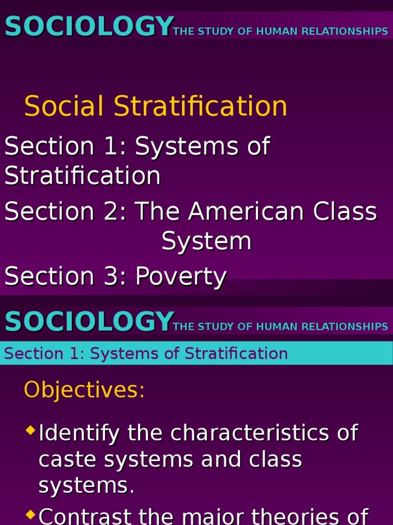 Social Stratification: Sociology | PDF | Social Stratification ...