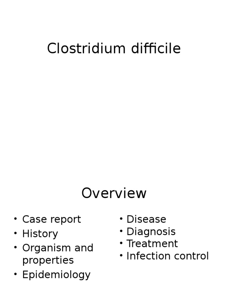 C. Diff | PDF | Antibiotics | Public Health