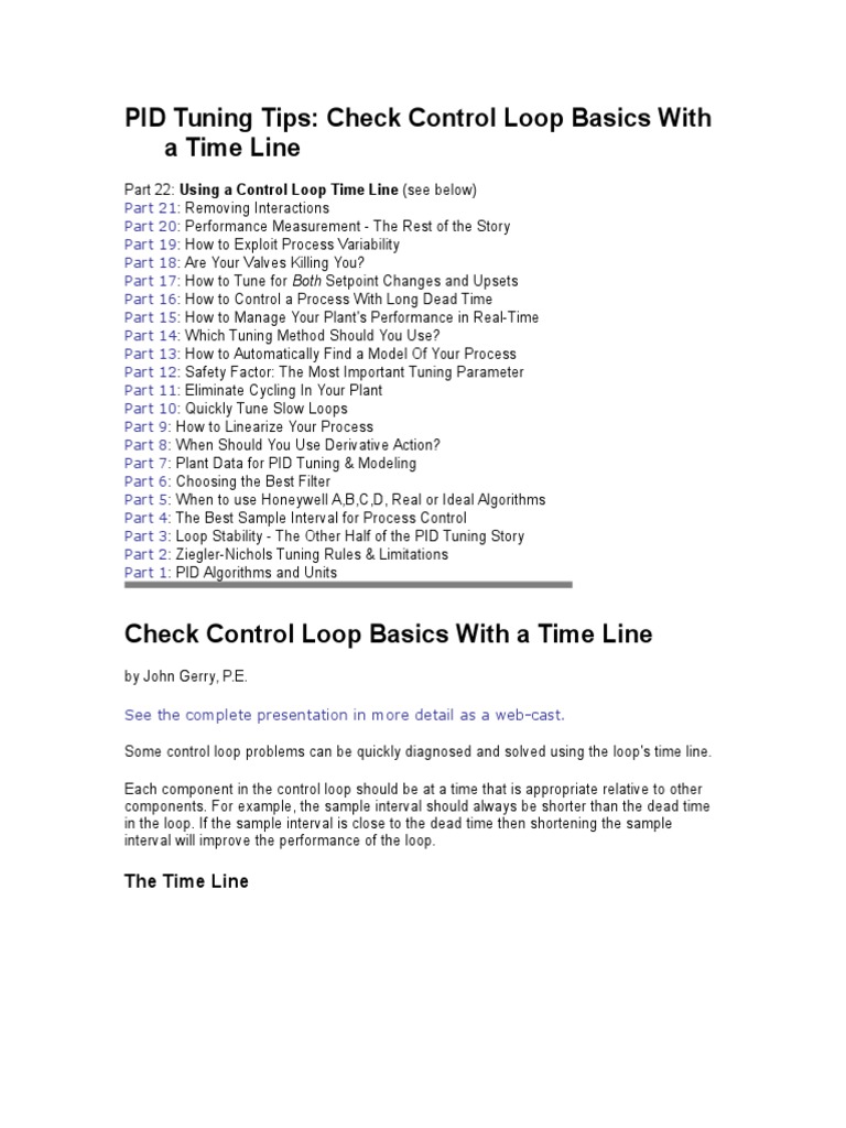 PID Tuning Tips 22 | PDF | Control System | Applied Mathematics