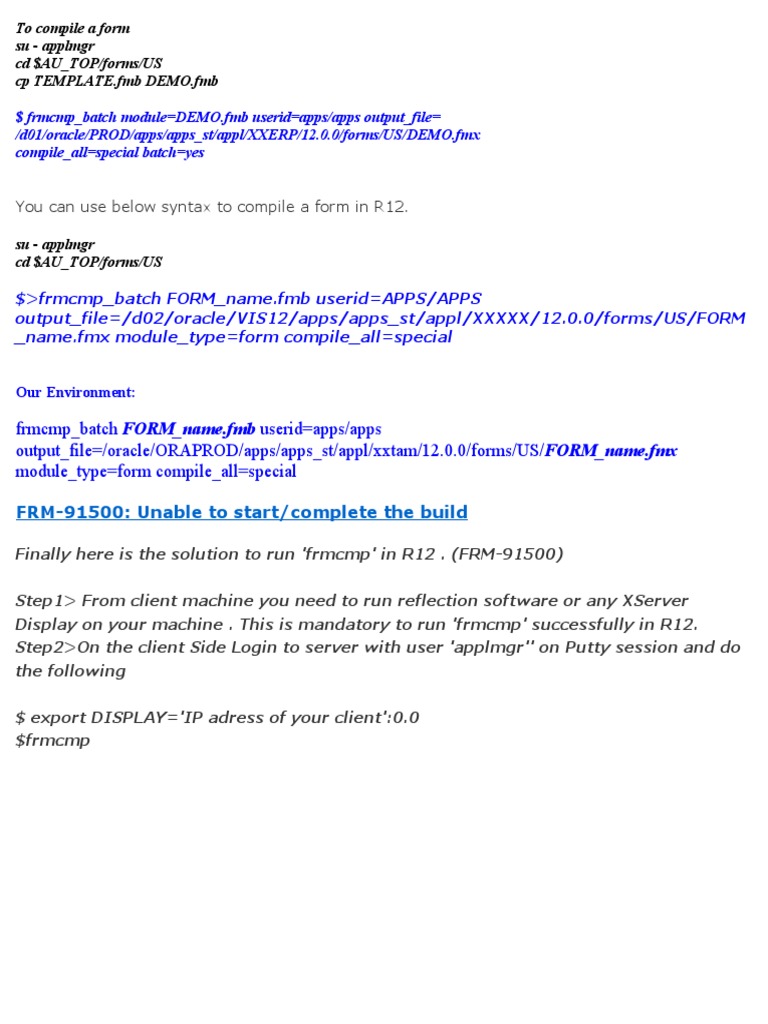 How To Compile A Form | PDF