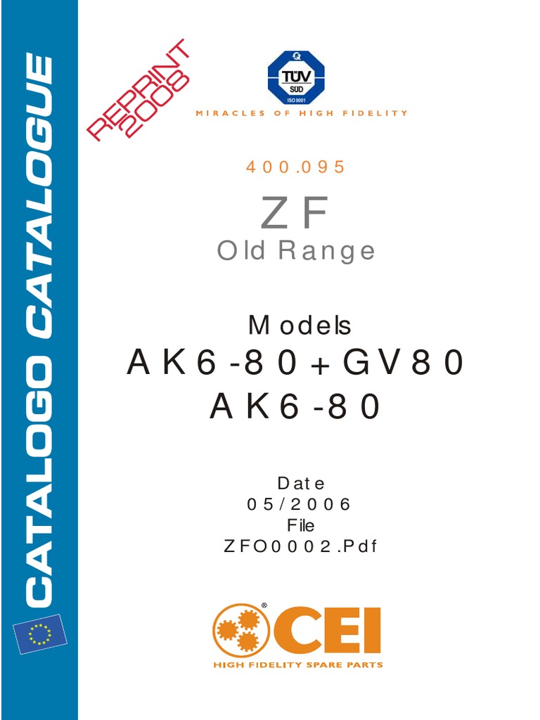 AK6-80+GV80 AK6-80: Old Range | PDF | Gear | Machines