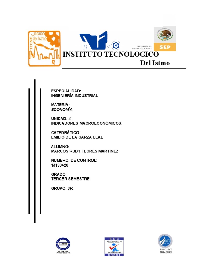 Indicadores Macroeconómicos en ITM | PDF | Finanzas y dinero