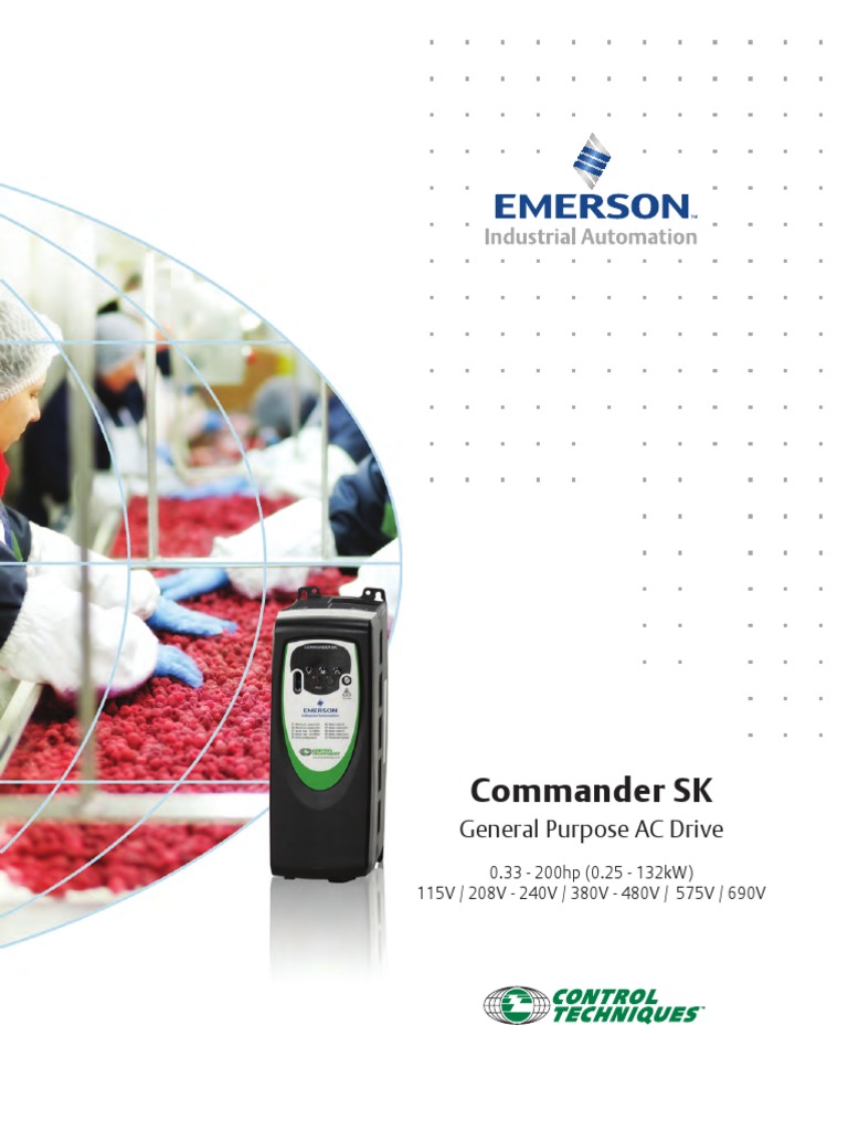 Drive Emerson Datasheet | PDF | Programmable Logic Controller | Electronics