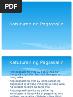 Mga Teknik at Pamamaraan NG Pagsasalin | PDF
