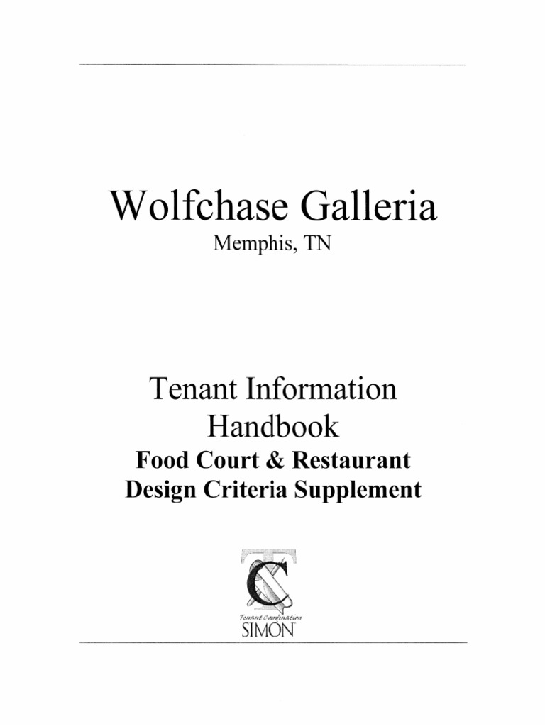 3 - Food Court and Restaurant Tenant Manual | PDF | Hospitality ...