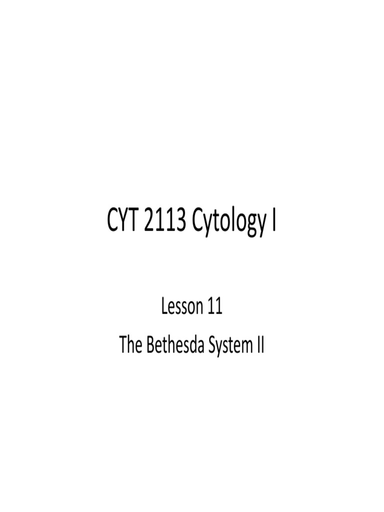 Bethesda System II | PDF | Neoplasms | Cervical Cancer