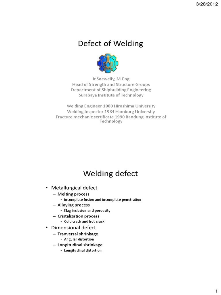 Weld Defect 01 | PDF | Welding | Construction