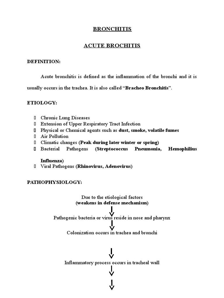 Bronchitis | Bronchitis | Respiratory Diseases