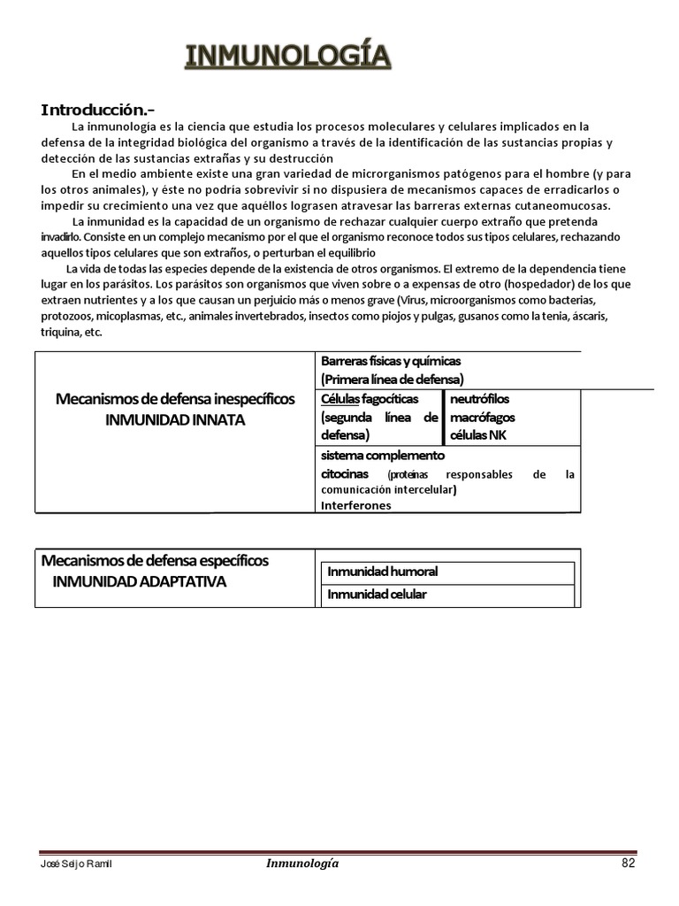 INMUNOLOG | PDF | Sistema inmune | Linfocitos