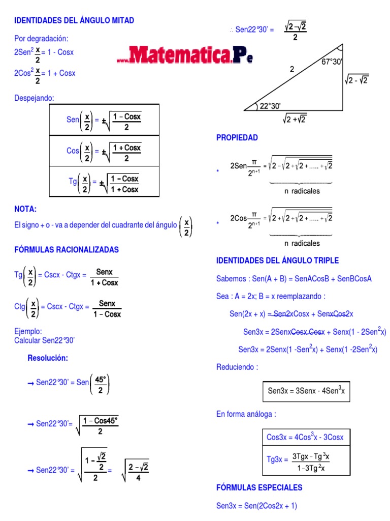 Angulo Doble | Física y matemáticas | Matemáticas