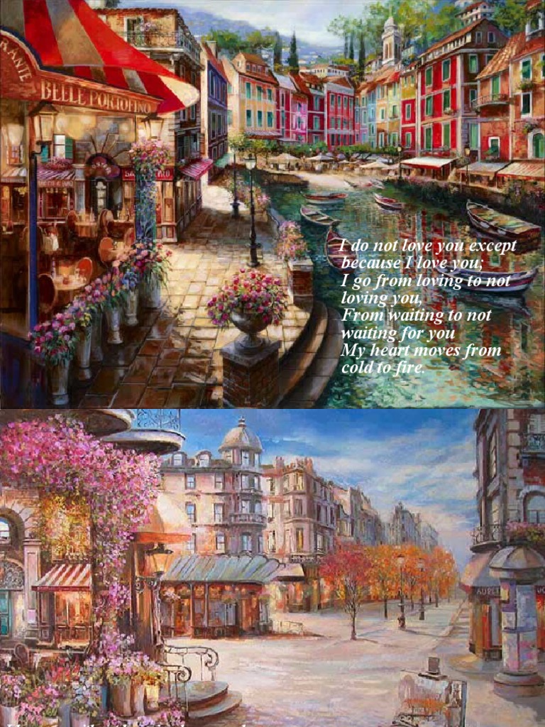 I Do Not Love You Except Because | PDF