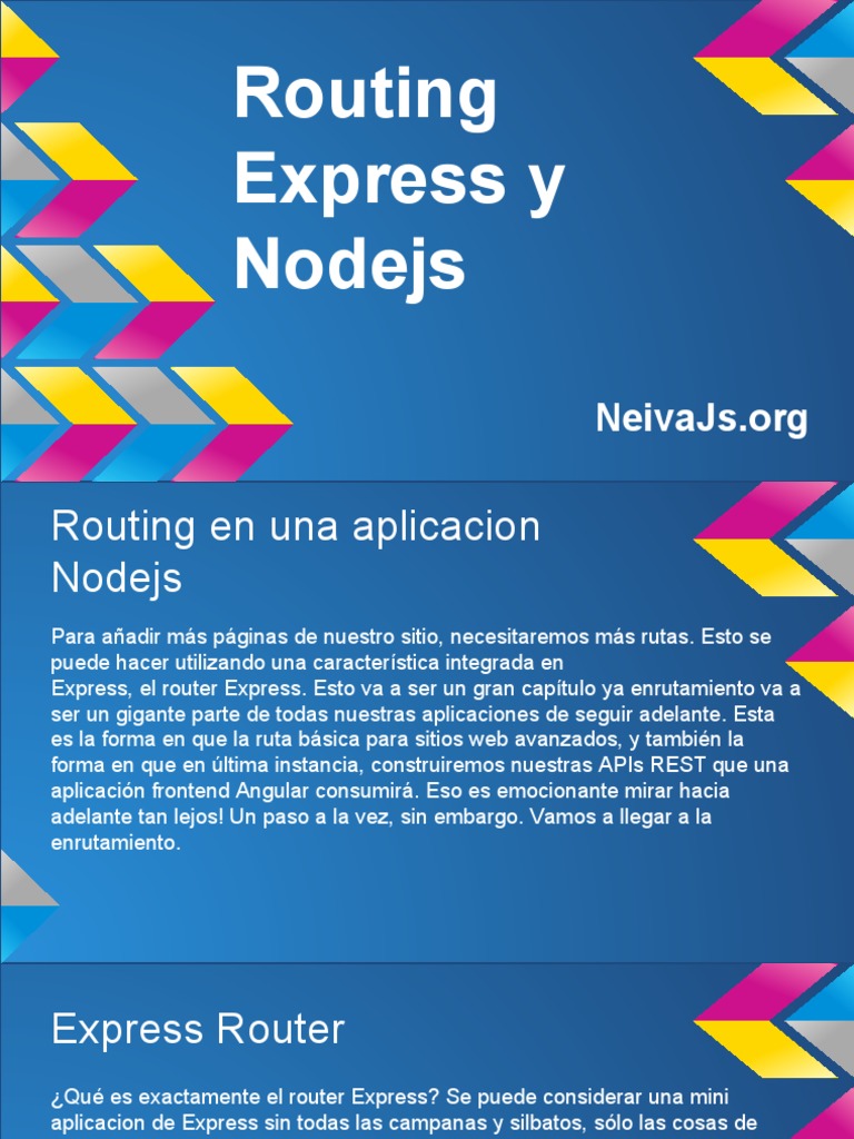 Routing Express y Nodejs | PDF | Middleware | Protocolo de ...