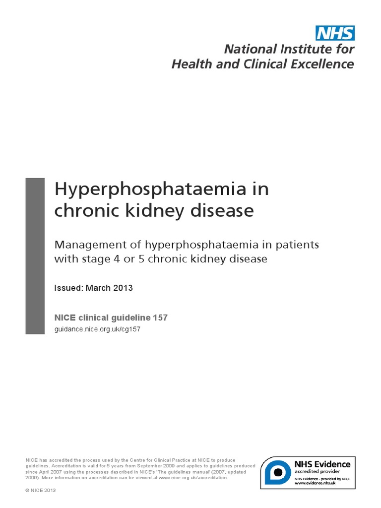 Hyperphosphataemia in Chronic Kidney Disease | PDF | Chronic Kidney ...