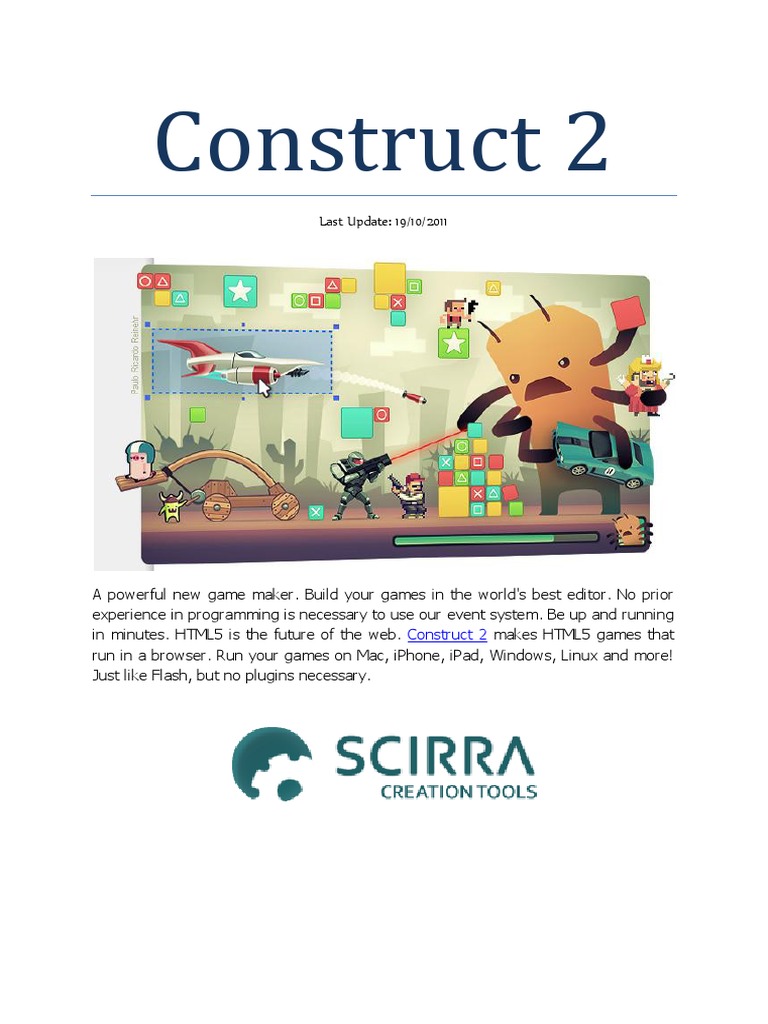Construct2 Tutorial | PDF | Gravity | Control Flow