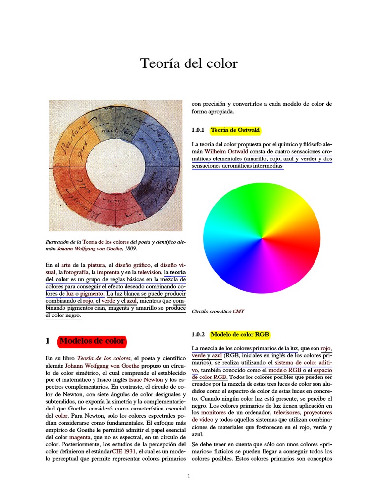 Teoría Del Color | PDF