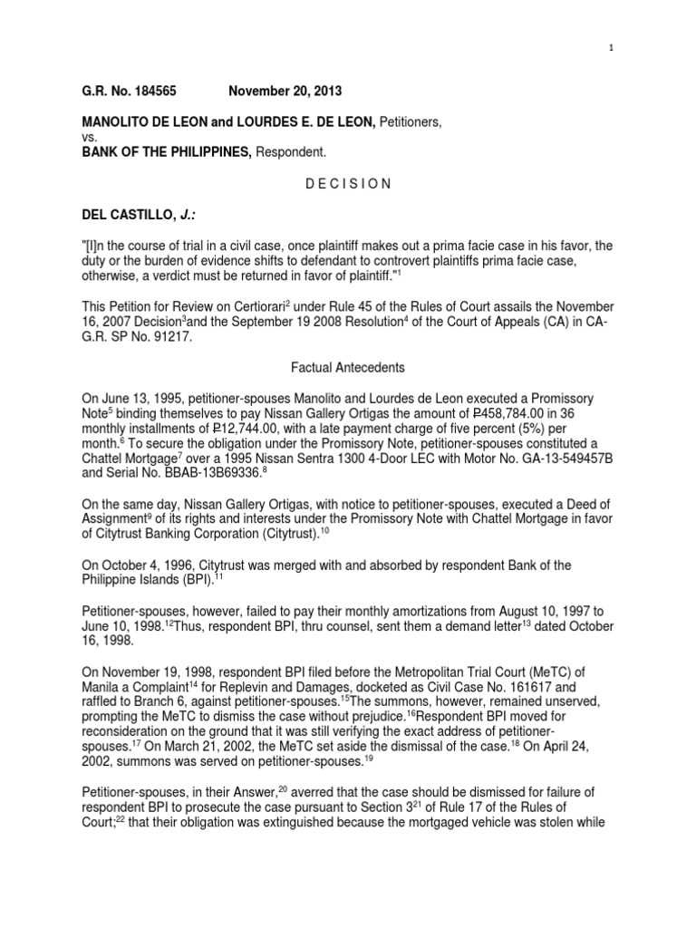 Assigned Cases Evidence | Download Free PDF | Mortgage Law | Burden Of ...