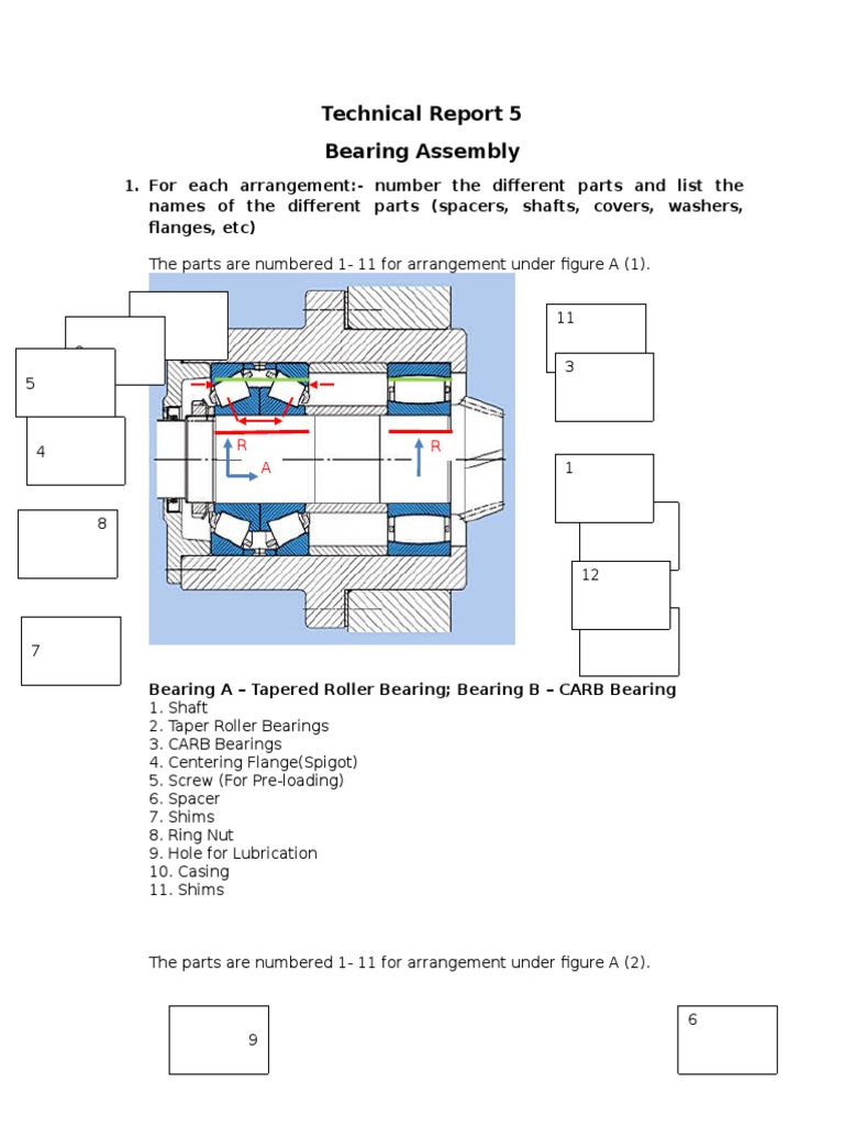 Technical Report 5 Bearing Assembly | PDF | Bearing (Mechanical ...