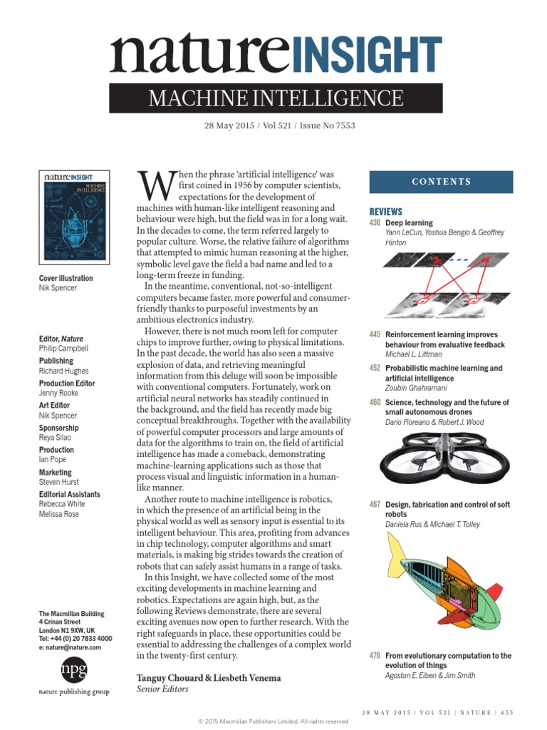 Machine Inteligence Nature | PDF | Deep Learning | Artificial Neural ...