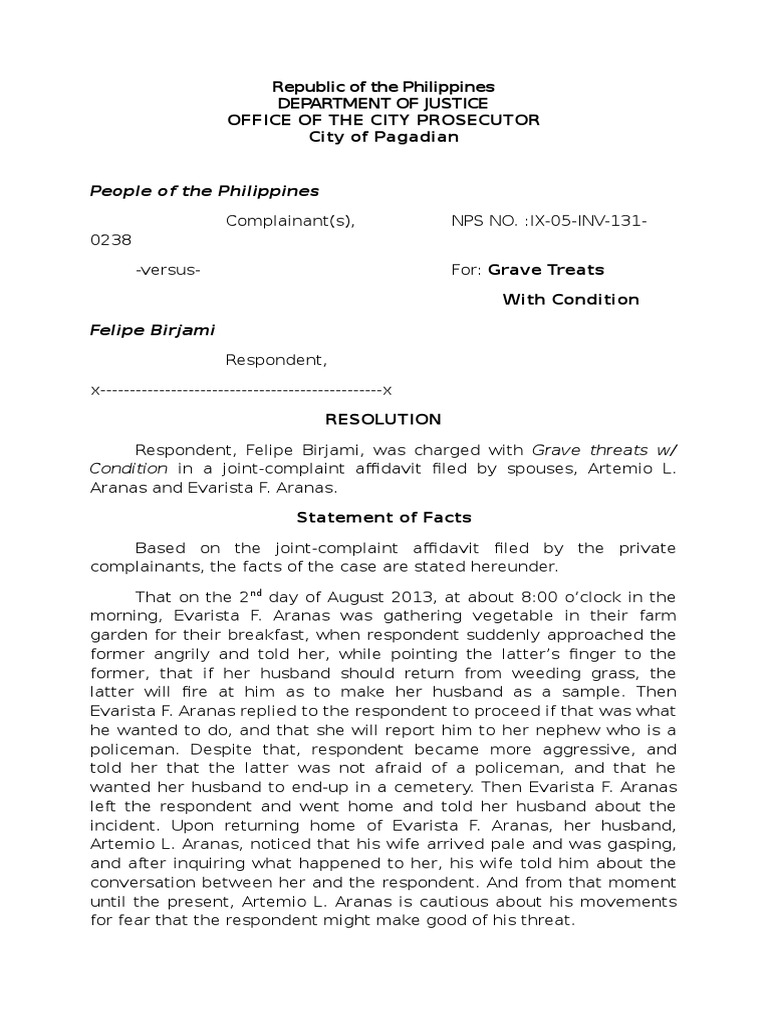 Sample Resolution | PDF | Misconduct | Crime & Violence