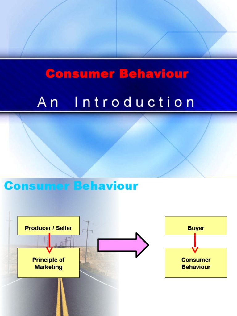 Introduction Consumer Behavior | PDF | Behavior | Market Segmentation