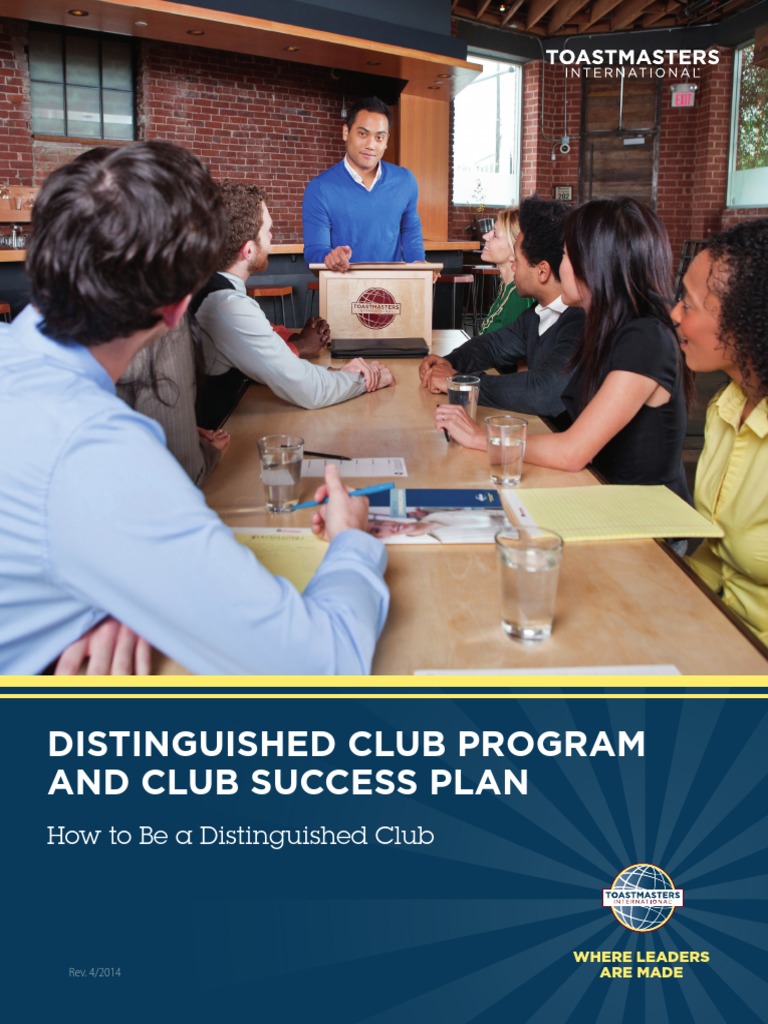 How To Be A Distinguish Club | PDF | Leadership | Goal
