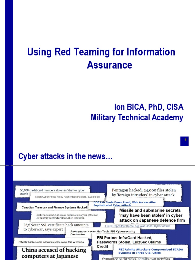 6.ion Bica - Red Teaming | PDF | Computer Security | Security