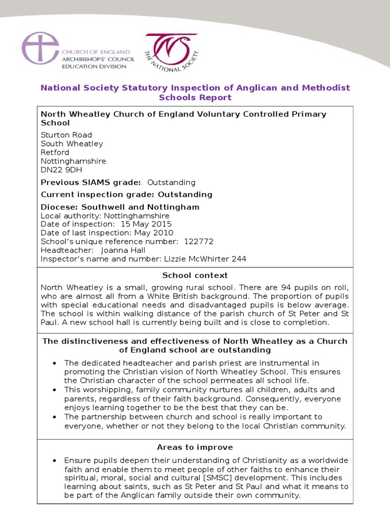 FINAL SIAM Report North Wheatley | PDF | Worship | Eucharist