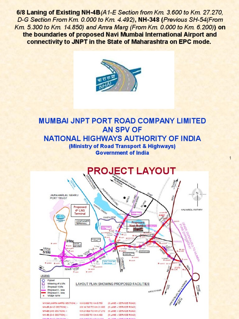 Mumbai JNPT Port Road Company Limited An SPV of National Highways Authority of India | PDF ...