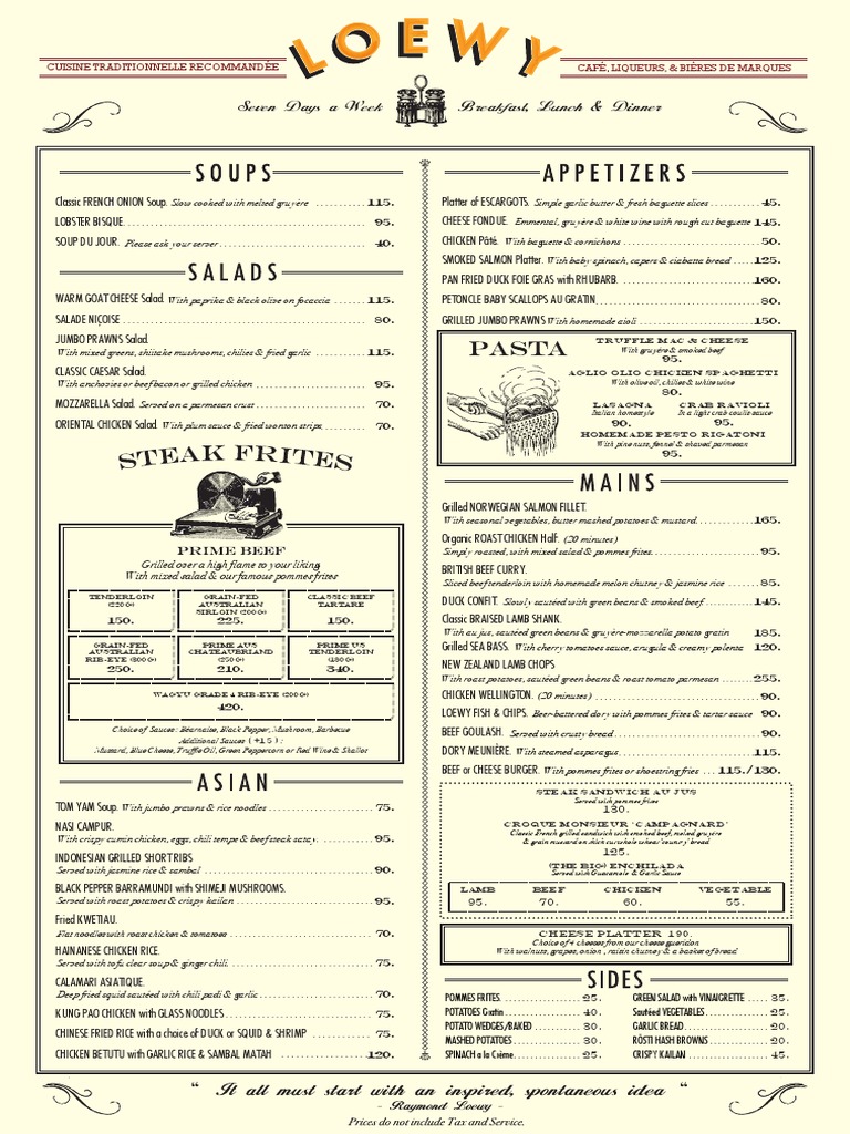 Loewy Main Menu | PDF