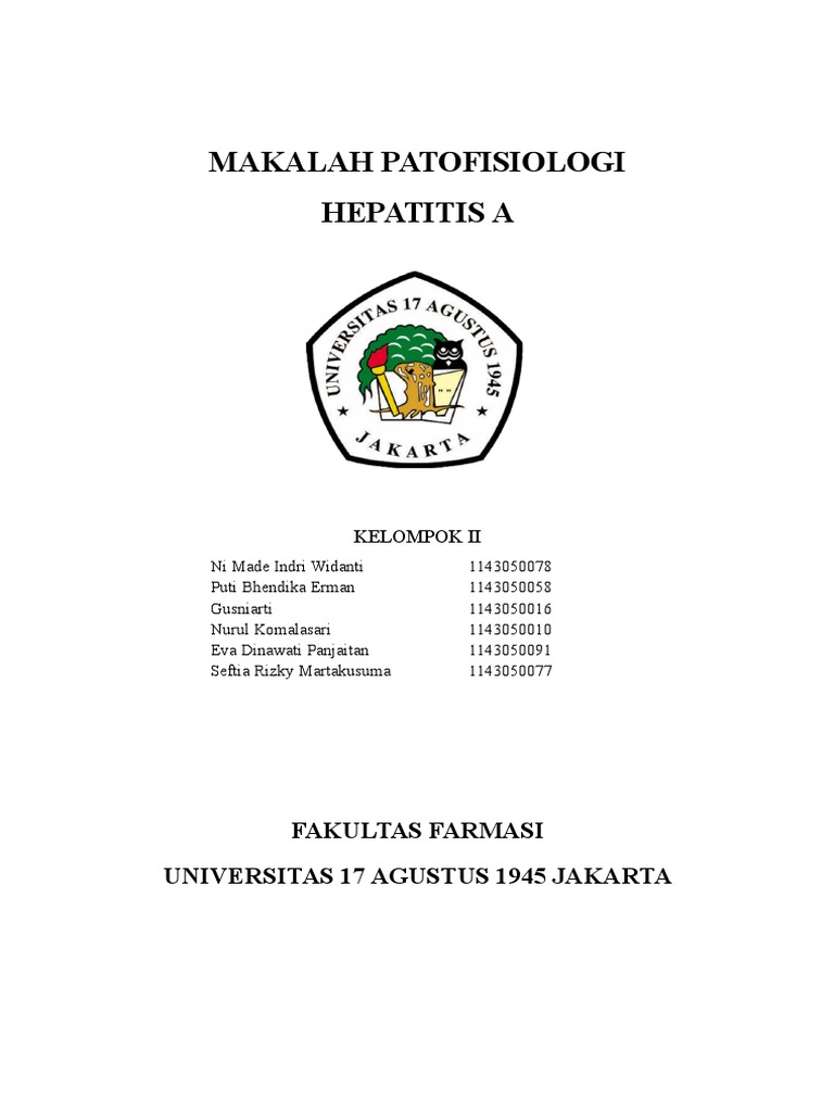 Makalah Patofisiologi Hepatitis A | PDF