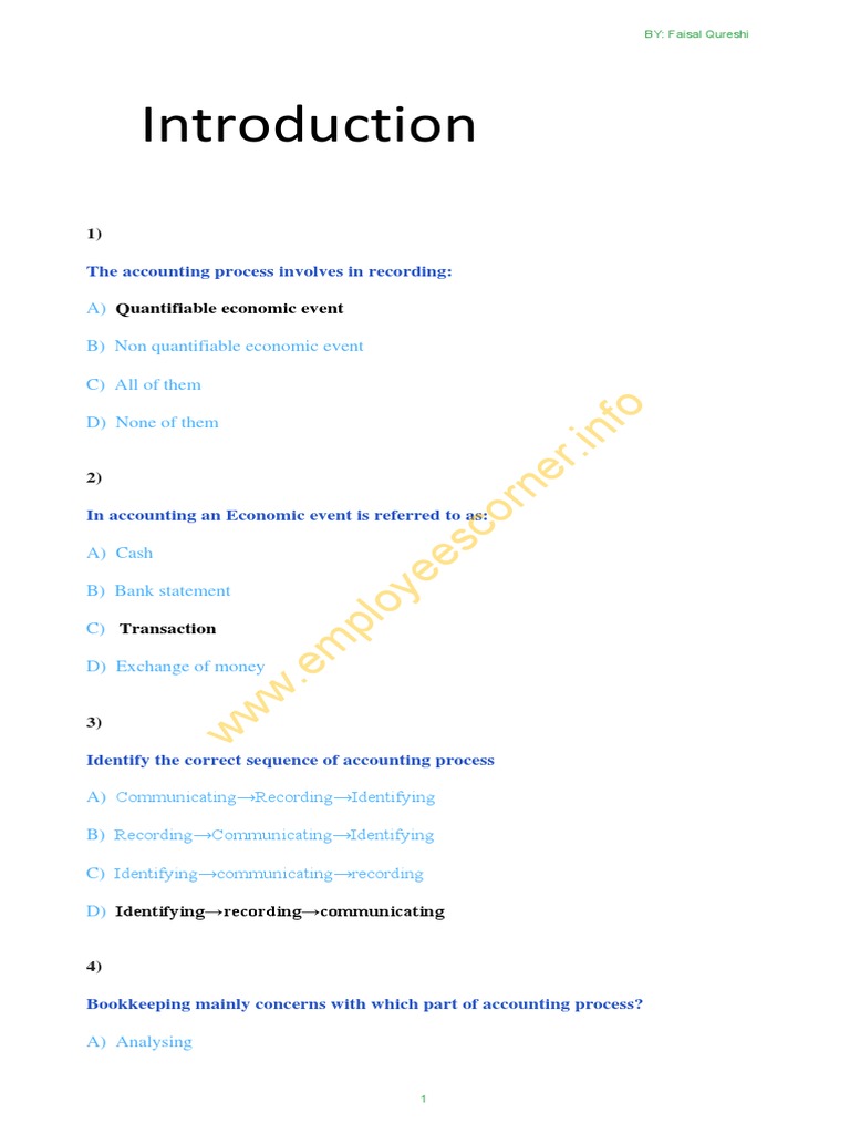 Accounting & Auditing Solved MCQs | PDF Accounting & Auditing Solved MCQs | PDF
