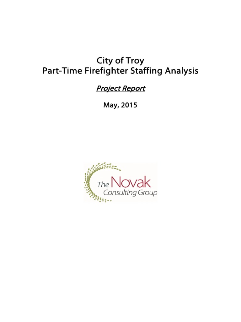 Novak Study (Troy Fire Dept. Study, 5/2015) | PDF | New York City Fire ...