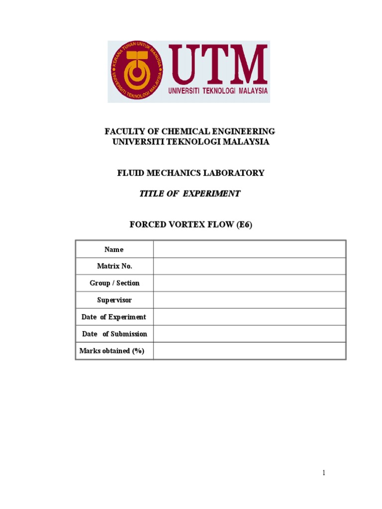 Forced Vortex Flow | Download Free PDF | Vortices | Rotation Around A Fixed Axis