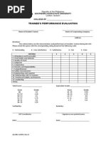 Student Trainee Performance Appraisal Report | PDF | Career & Growth