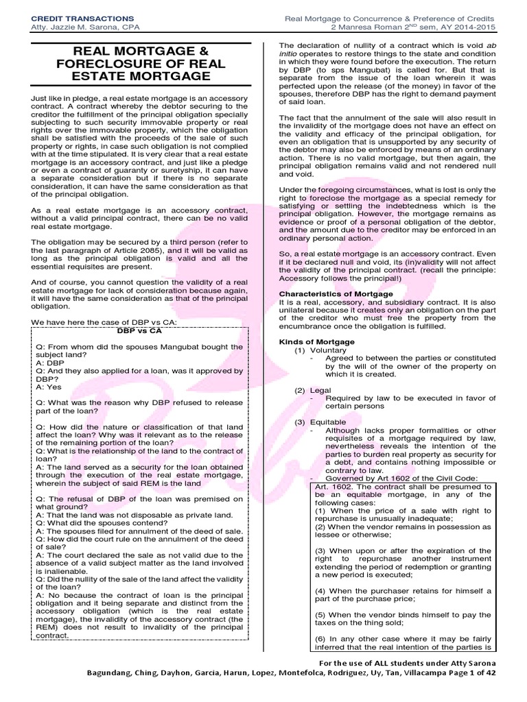 Final Exam Transcript | PDF | Mortgage Law | Foreclosure