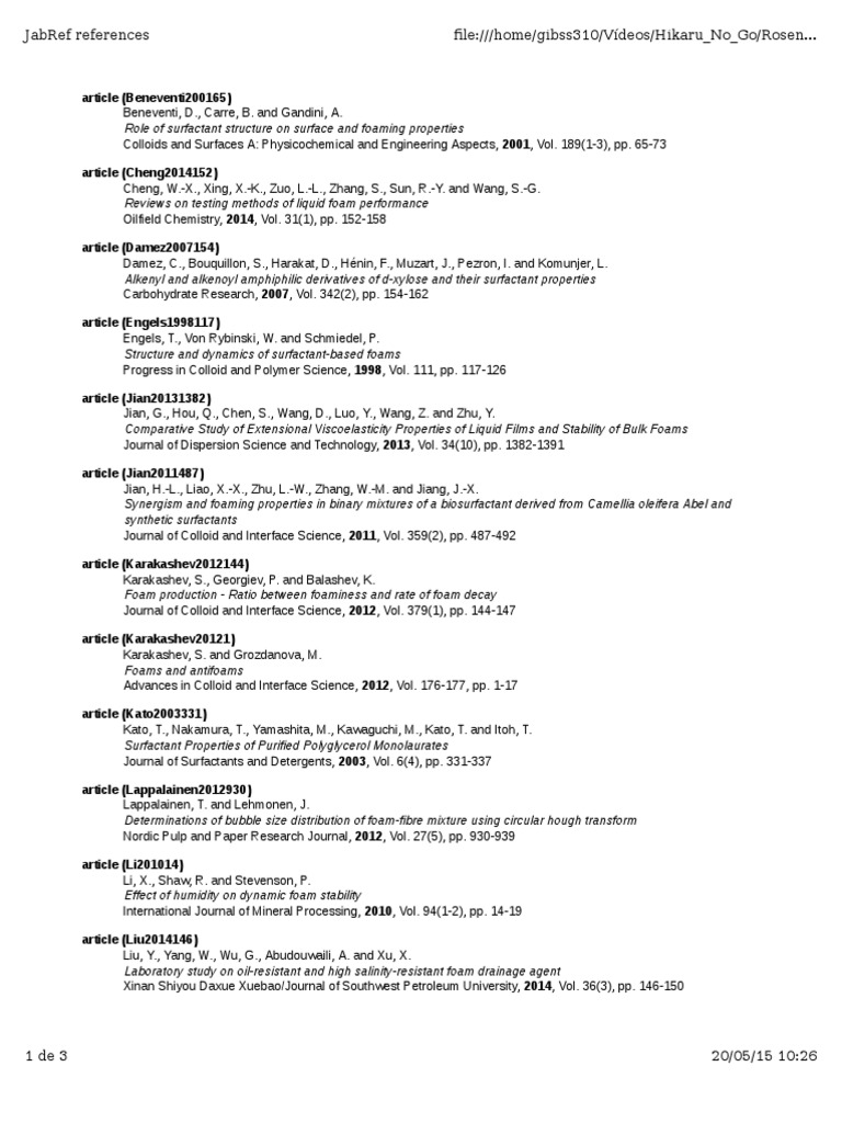 Jabref References File:///Home/Gibss310/Vídeos/Hikaru - No - Go/Rosen ...