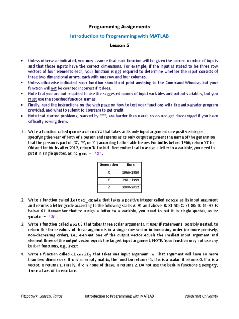 Week5 Homework | PDF | Parameter (Computer Programming) | Function (Mathematics)