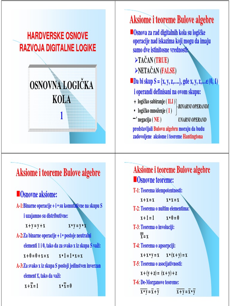 Osnovna Logicka Kola PDF | PDF
