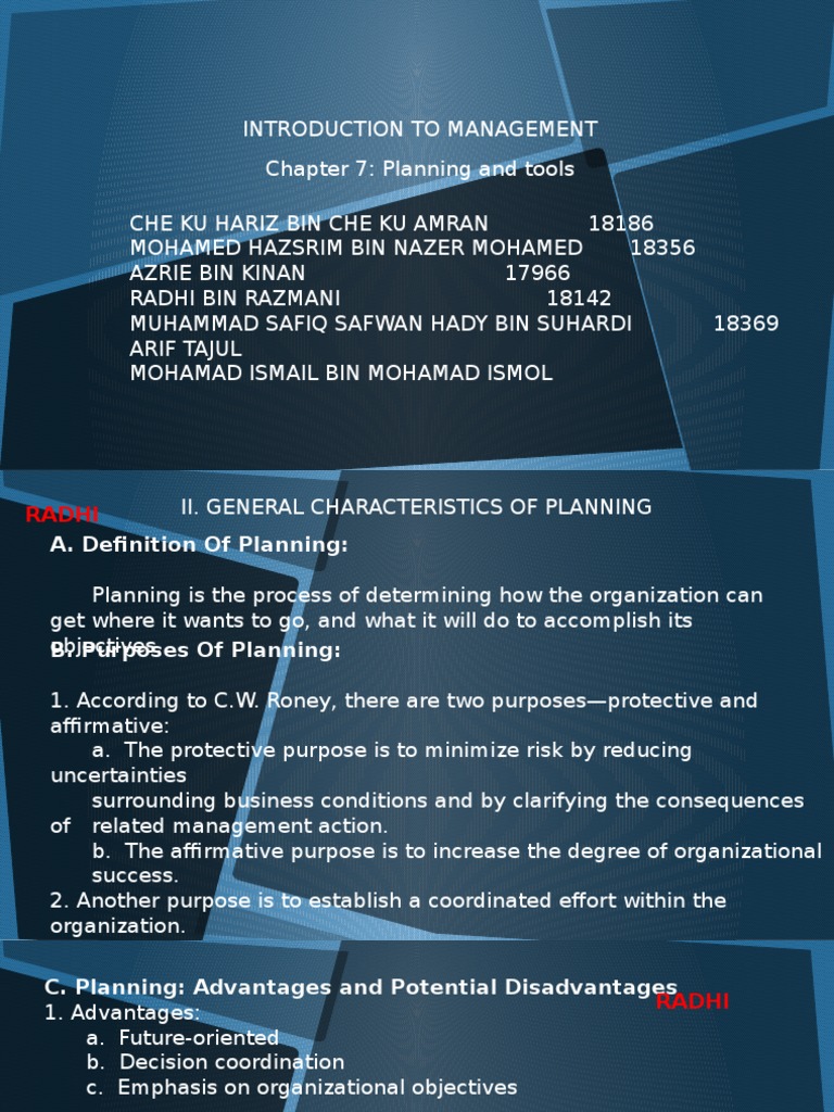 Introduction To Management Group PresentationPresentation1 | PDF ...