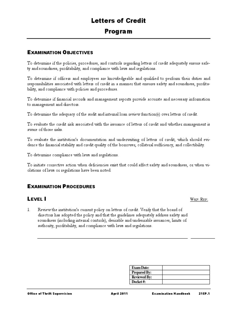 APG - Letters of Credit | PDF | Letter Of Credit | Credit (Finance)