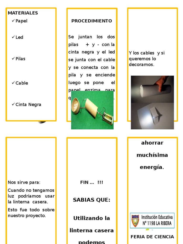 Cómo Hacer una Linterna Casera | PDF