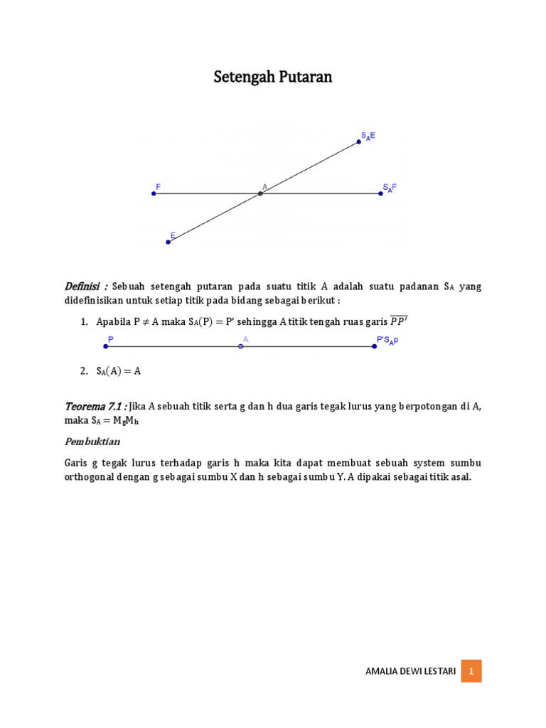 Setengah Putaran PDF | PDF | Metode & Bahan Ajar