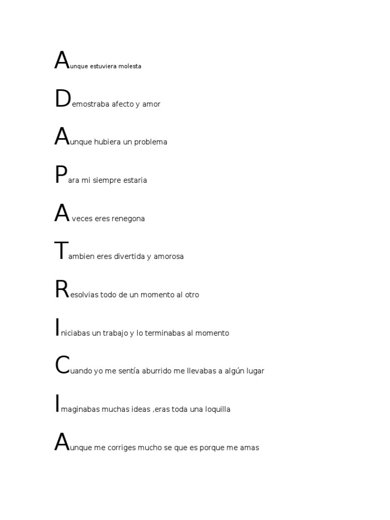 Mama Acrostico | PDF