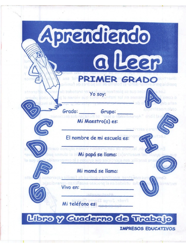 Aprendiendo A Leer PDF | PDF